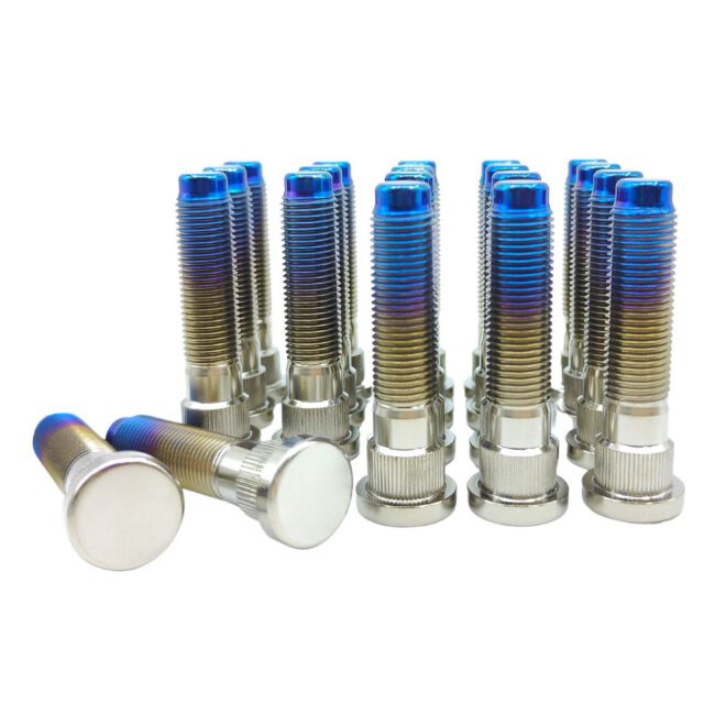 Rison Titanium Extended Wheel Stud M12x1.25/1.5 Studs 20PCS